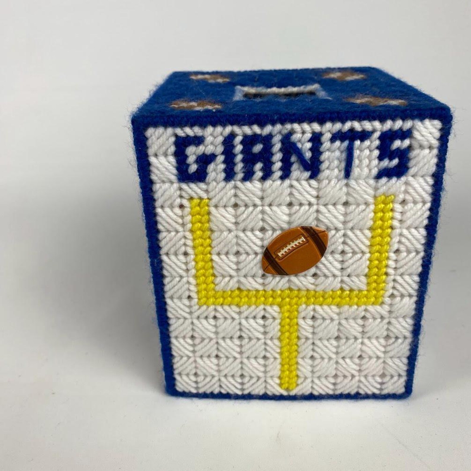 New York Giants Tissue Box Cover Holder Football Boys Kids Room Man ...