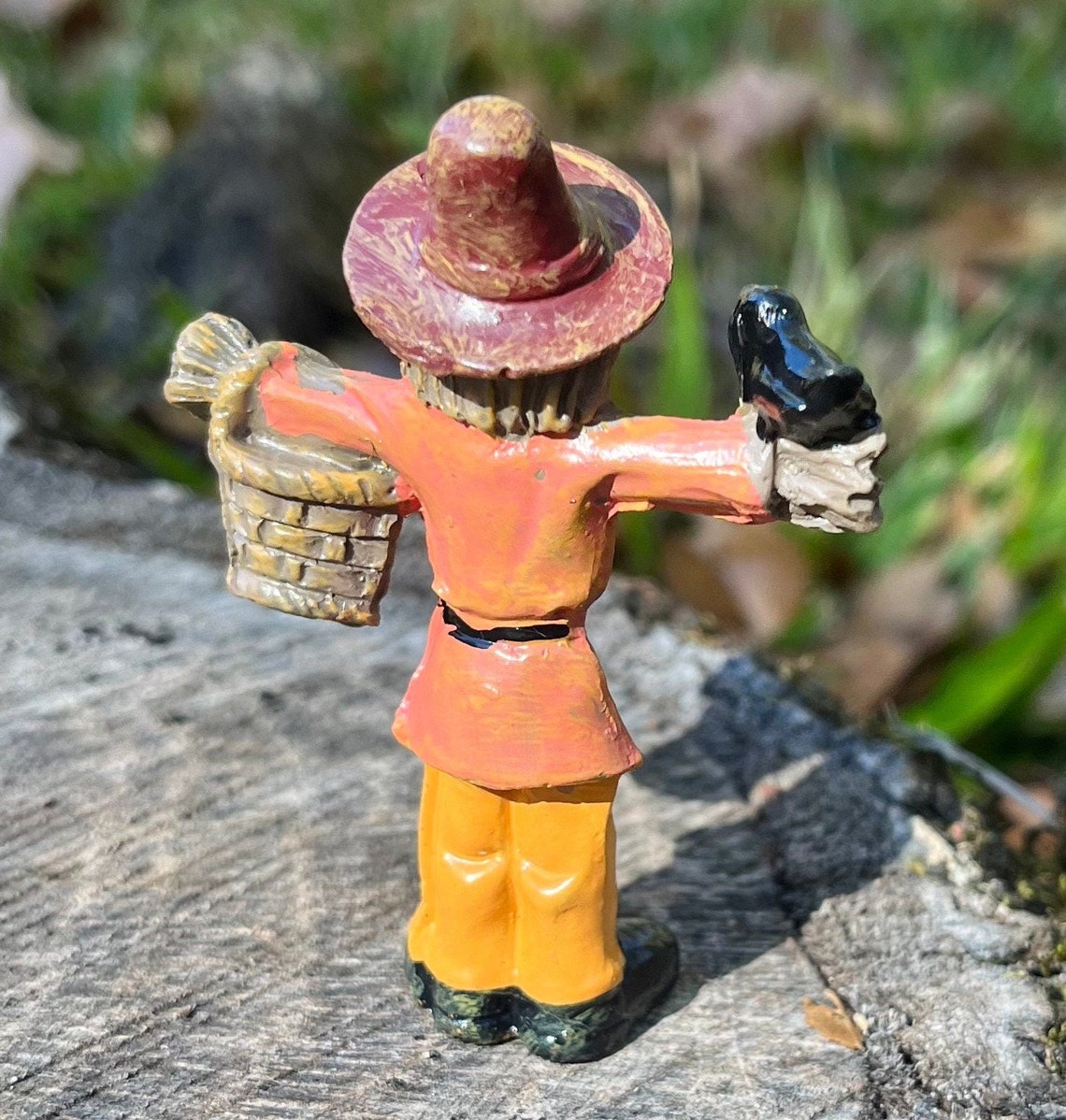 Scarecrow for Mini Summer Garden-miniature Harvest Outdoor Decor ...