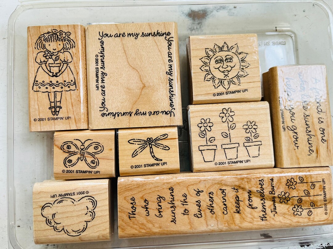 Retired Rubber Stamp You Are My Sunshine Friend Stamp Craft Supplies ...