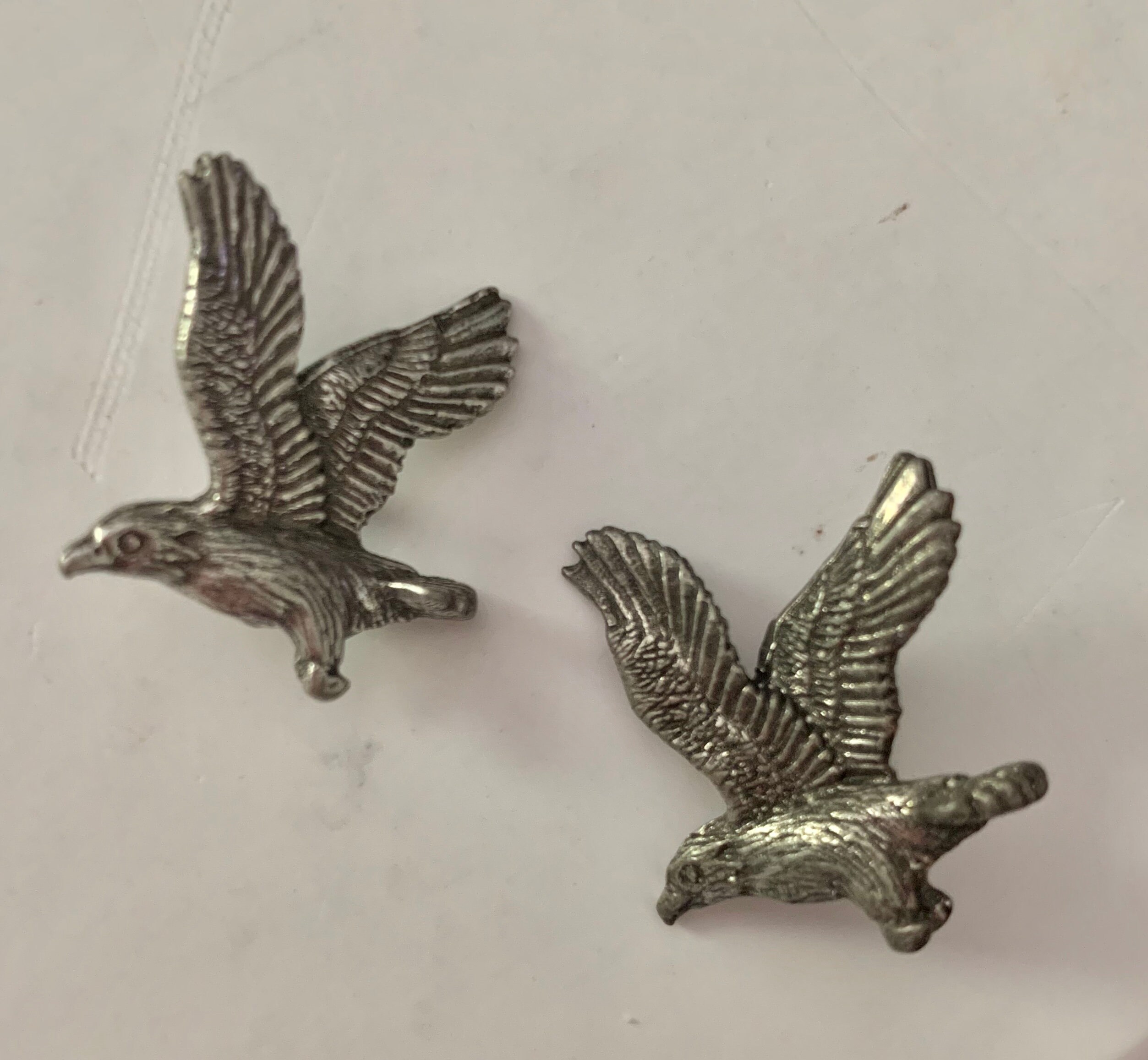 Silver EAGLE Button Set of 2 - Etsy Ireland