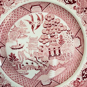 Vintage Walkerred and White China- Walker China - Red and White ...