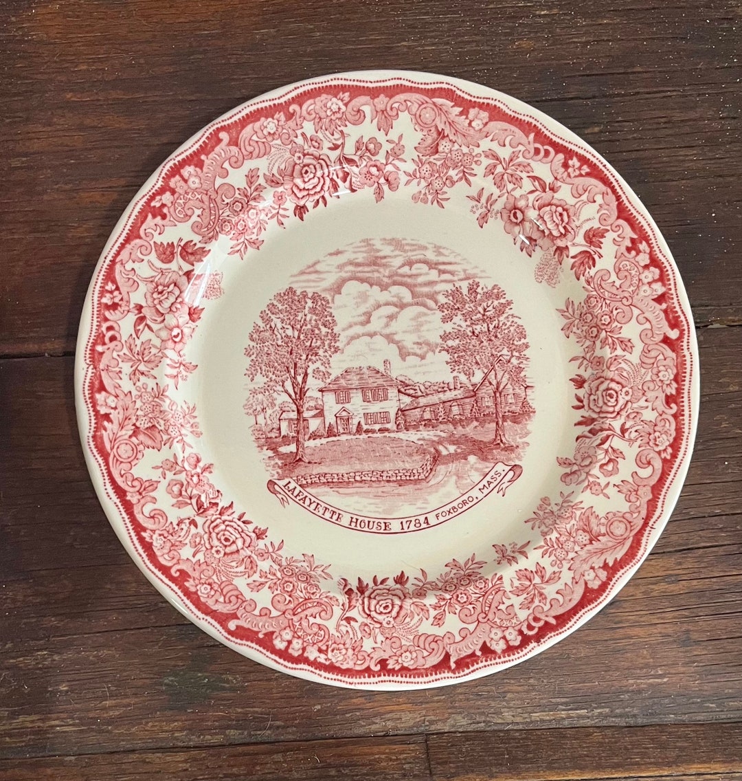 Vintage Walkerred and White China- Walker China - Red and White ...