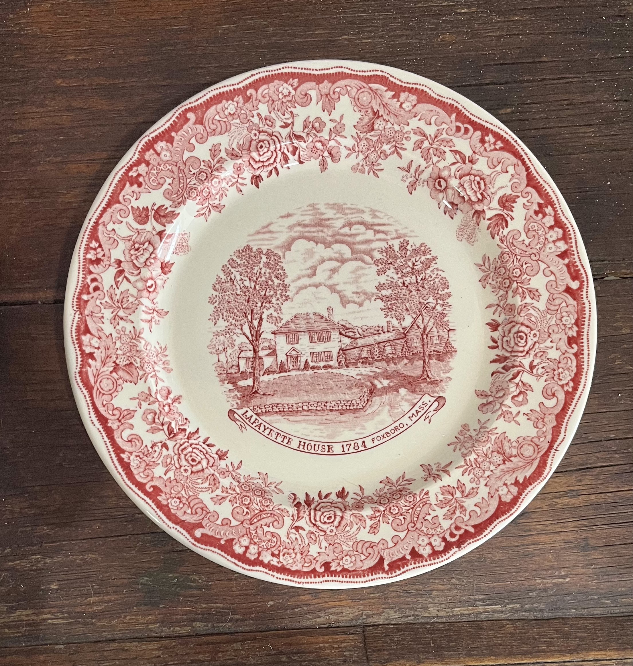 Vintage Walkerred and White China Walker China Red and White ...