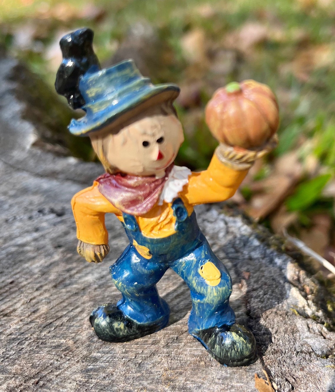 Scarecrow for Mini Summer Garden-miniature Harvest Outdoor Decor ...