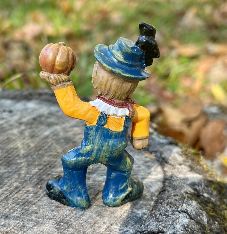 Scarecrow for Mini Summer Garden-miniature Harvest Outdoor Decor ...