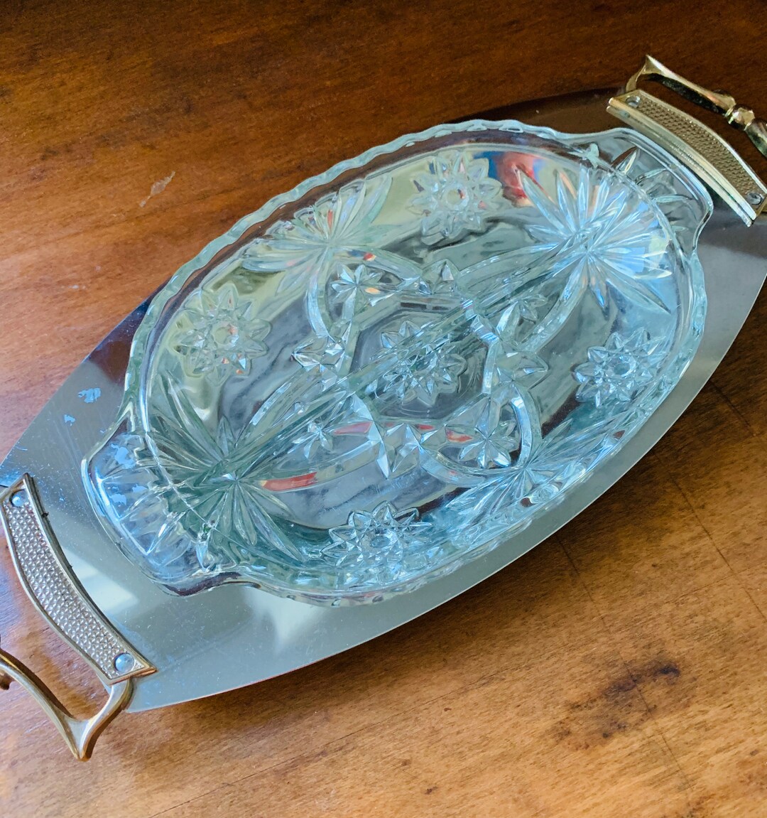 Vintage Kromex Silver Tray - Etsy