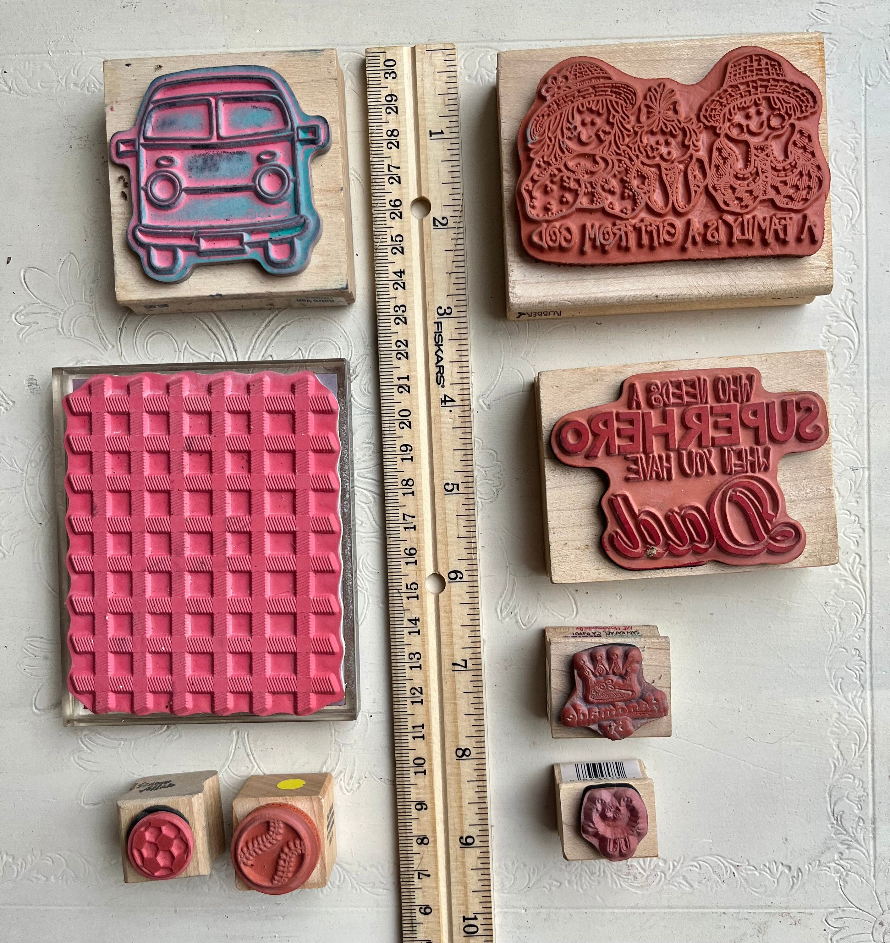 Rubber Stamps Check Background Stamp Soccer Stamp Gift - Etsy