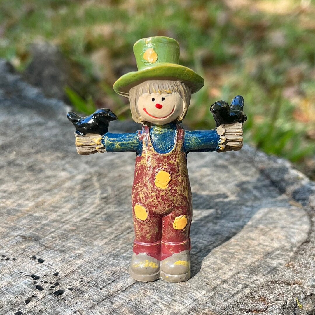 Miniature Scarecrow Fairy Garden Scarecrow Mini Garden - Etsy