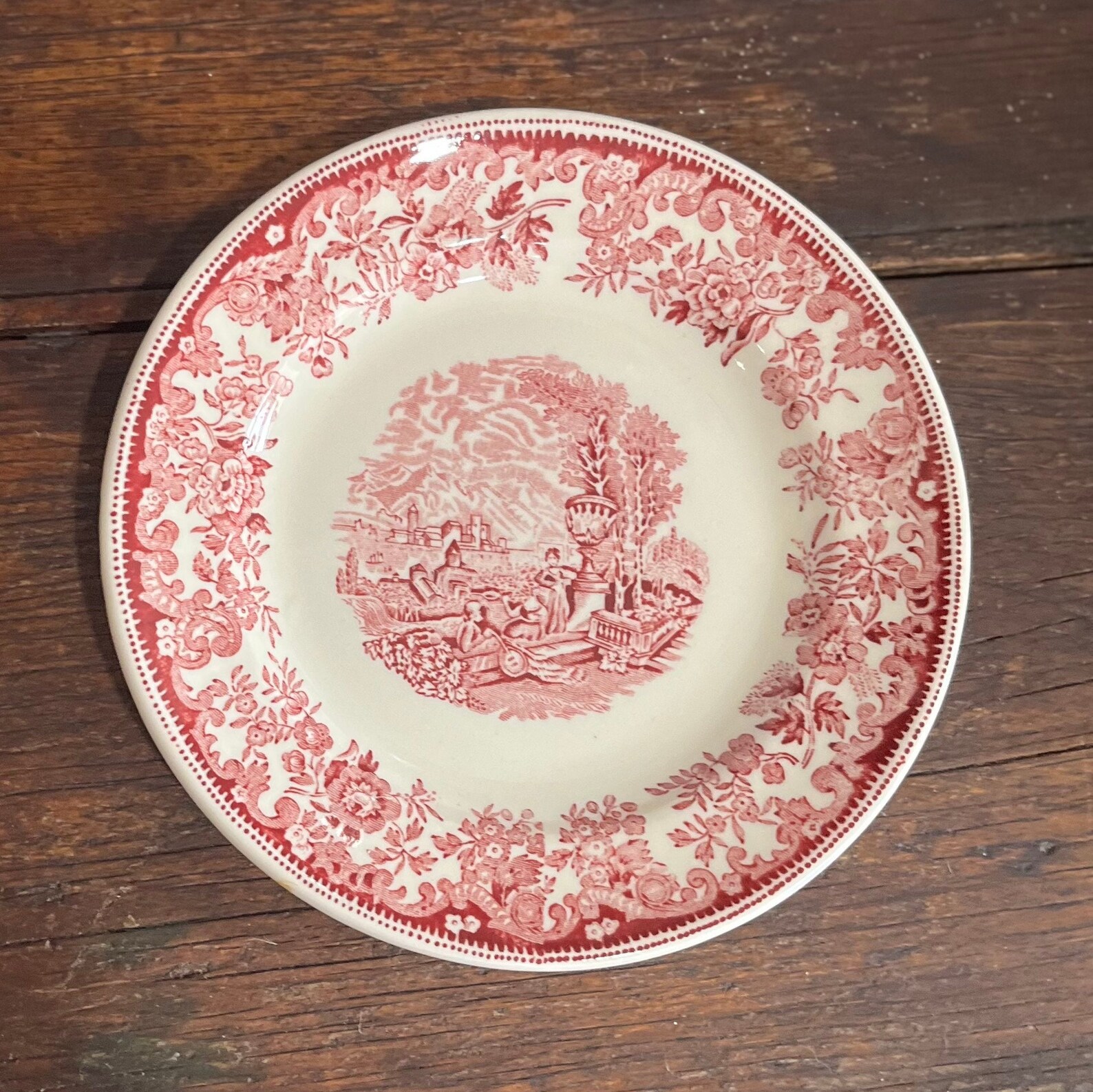 Vintage Walkerred and White China- Walker China - Red and White ...