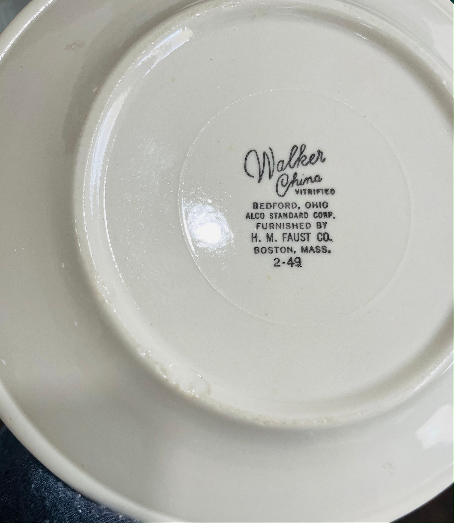 Vintage Walkerred and White China- Walker China - Red and White ...
