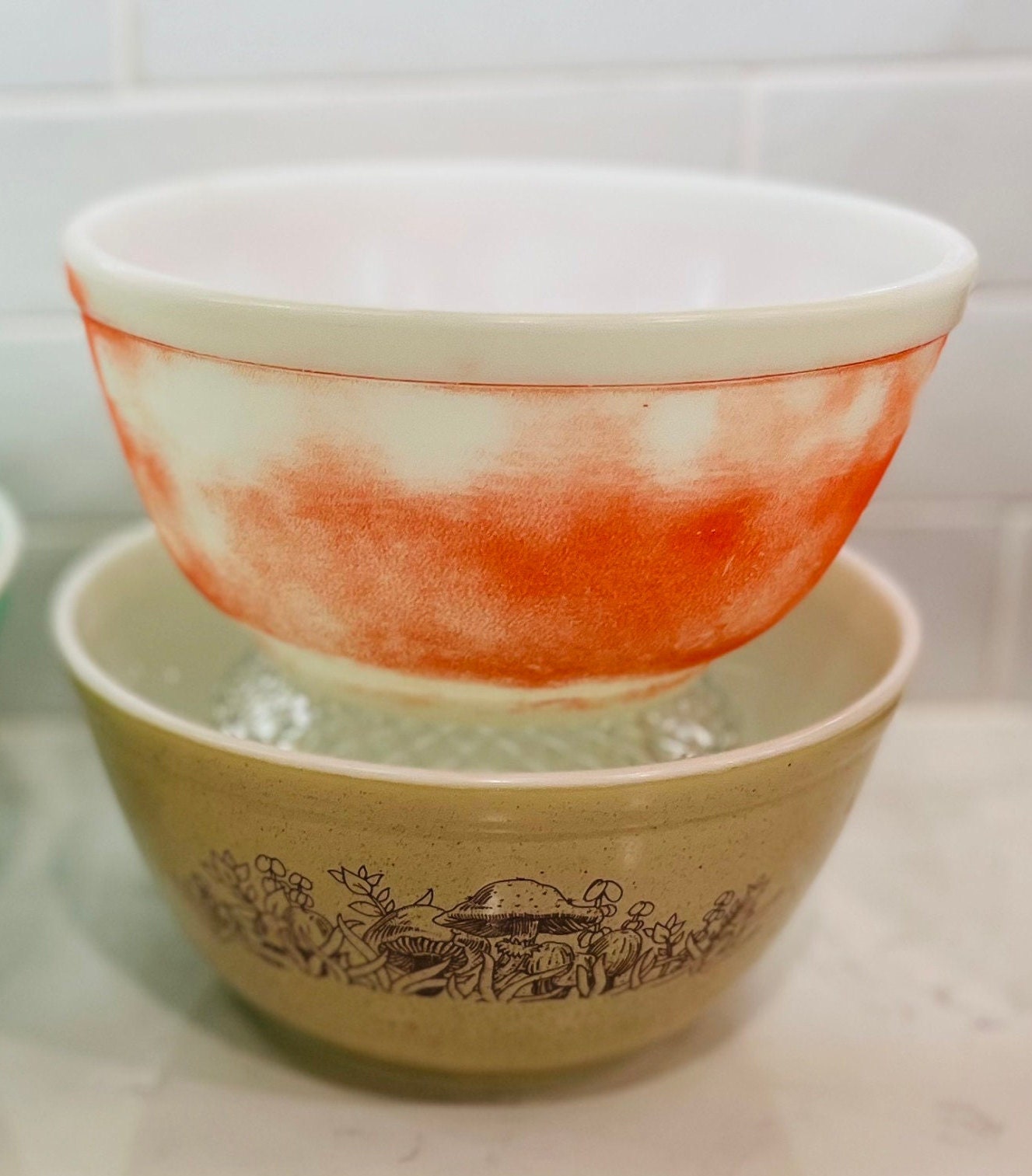 Vintage Pyrex Mixing Bowl Set Forest Fancies Mushrooms - Etsy