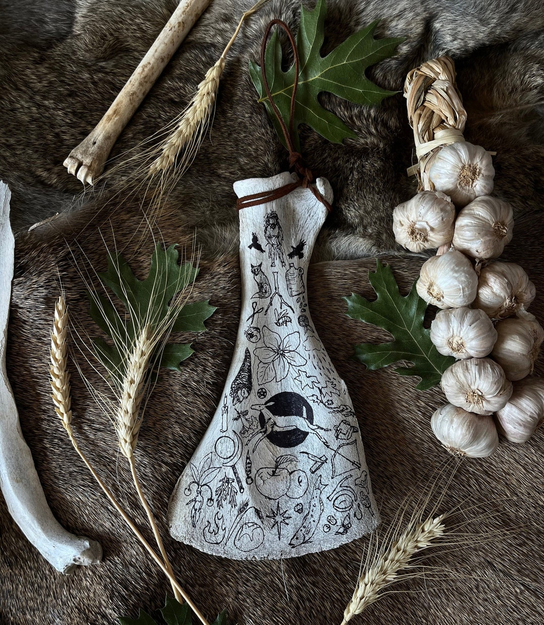 Bone Scrying Board: the Farmer's Omens - Etsy