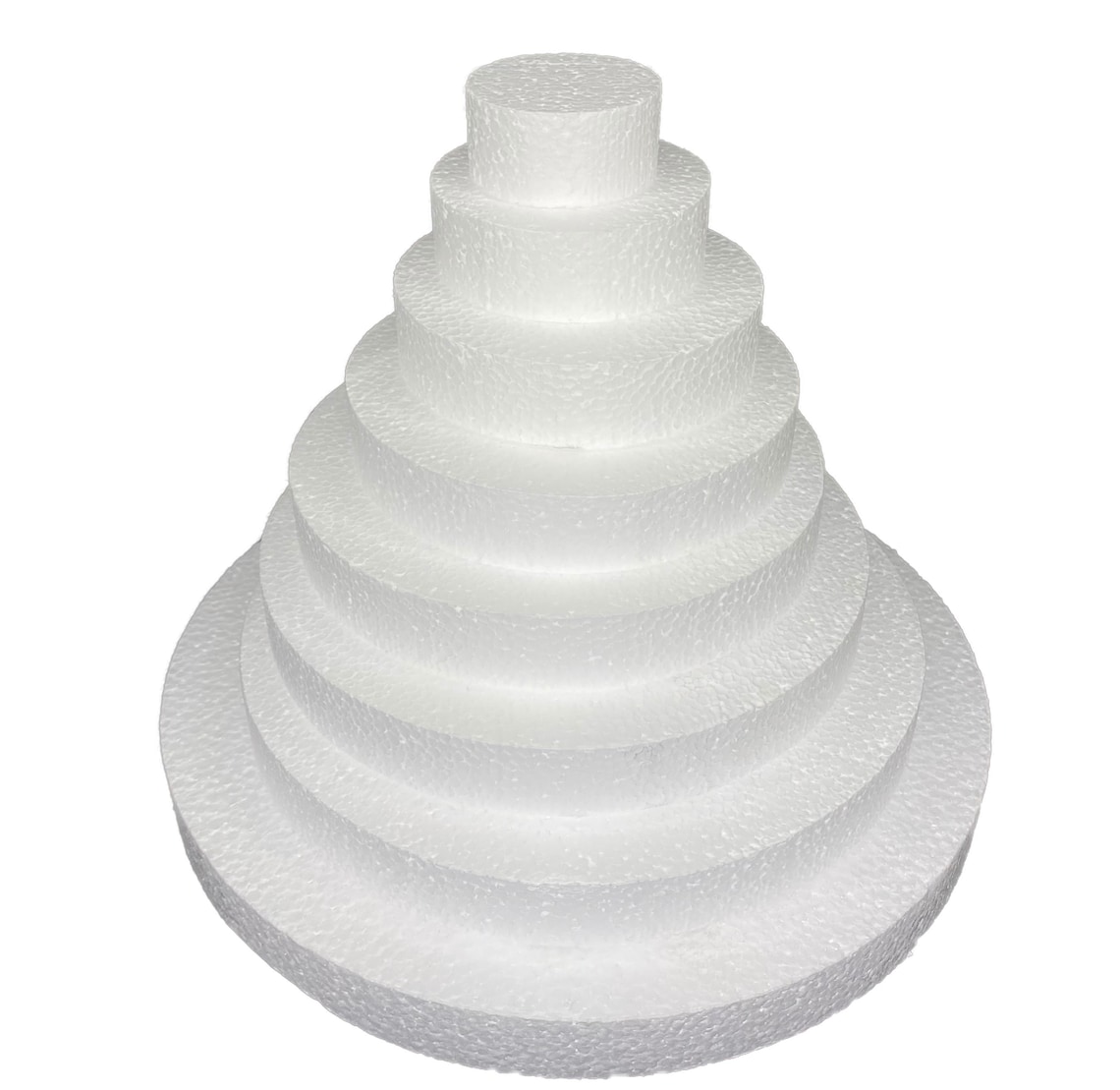 Round Smooth Foam Disk Circles Smooth Styrofoam Polystyrene | Etsy