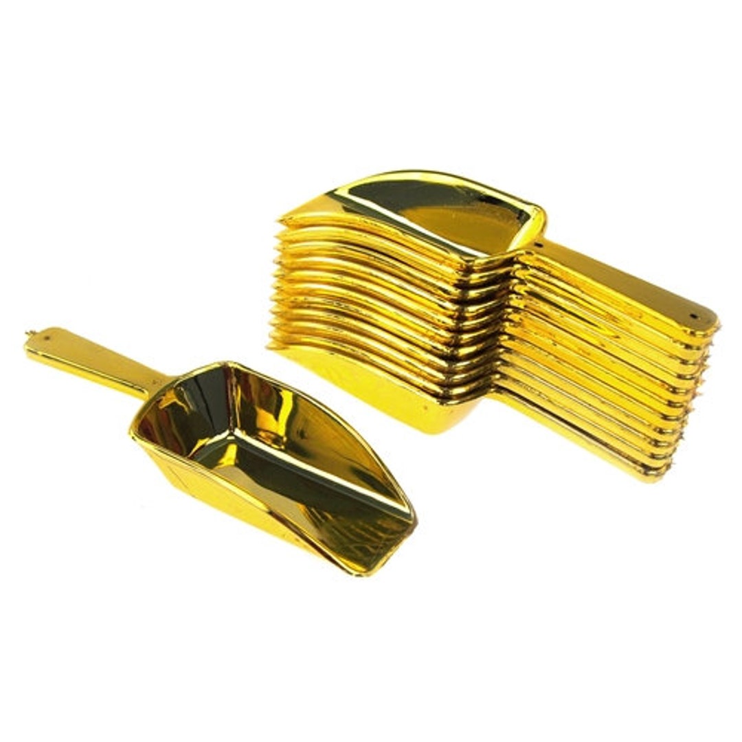 Candy Scoop Set Package of 12 Shiny Plastic Scoops for Wedding and ...