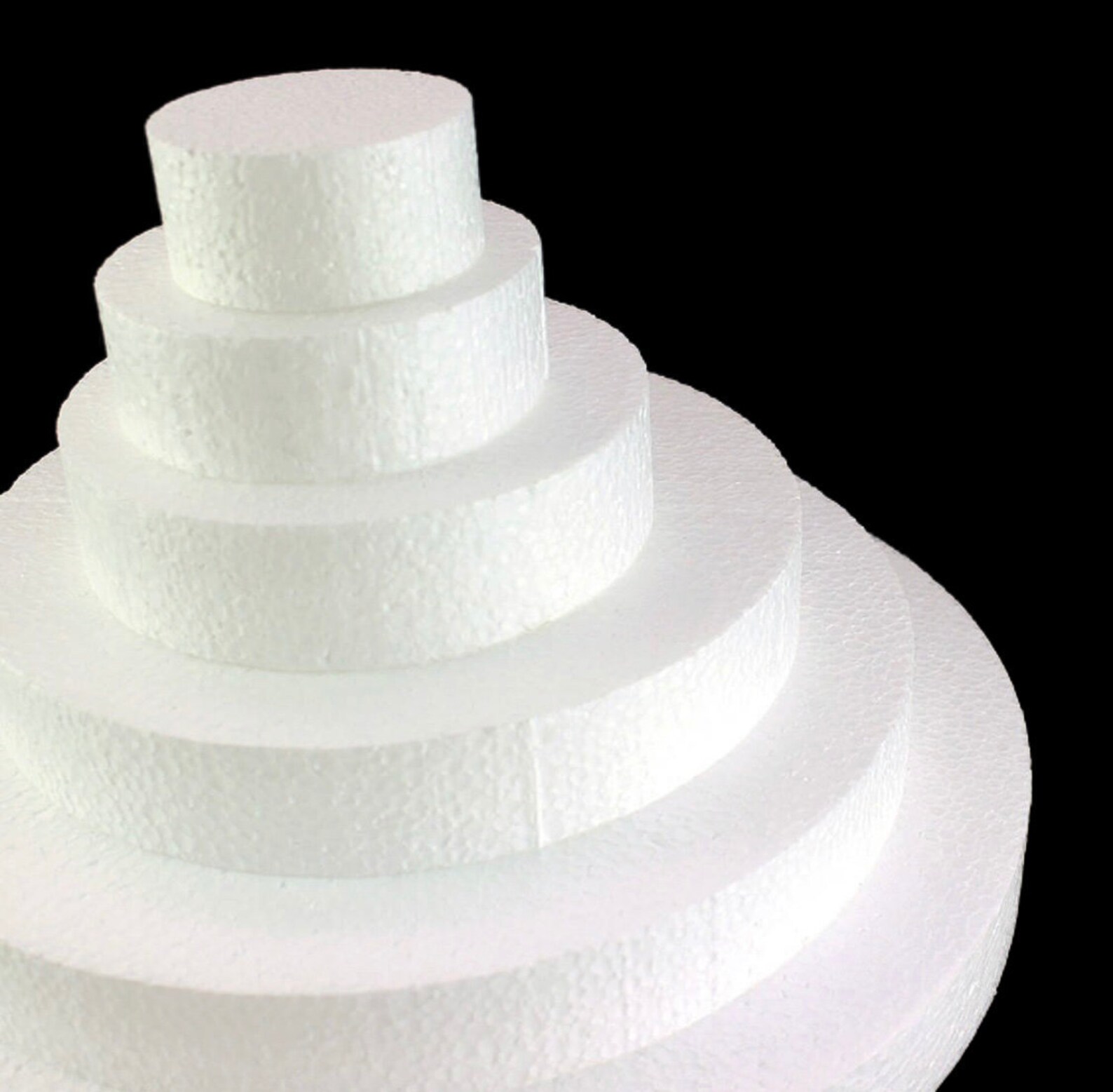 Round Smooth Foam Disk Circles - Smooth Styrofoam Polystyrene Foam Disc ...