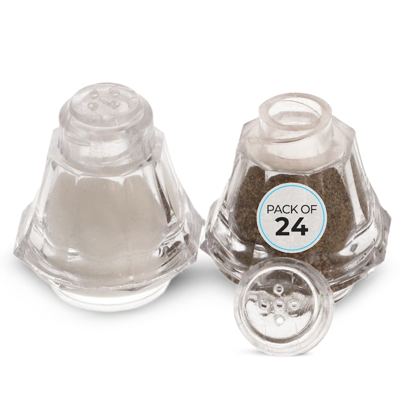 Plastic Mini Salt and Pepper Shakers for Party’s, Restaurants and ...