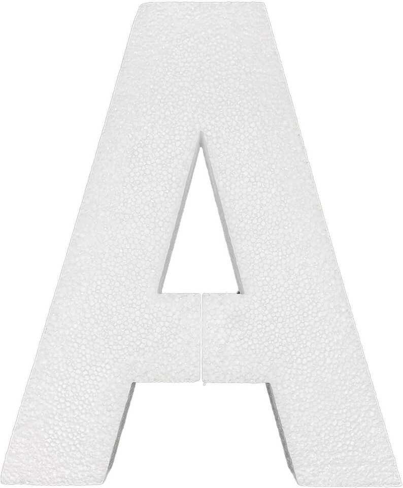 Foam Letters - 12 Inch Styrofoam Letter Great for Arts and Craft & DIY ...