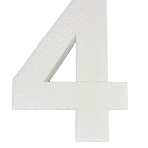 Foam Numbers - 12 Inch Styrofoam Numbers for Arts & Crafts, Diy's and ...