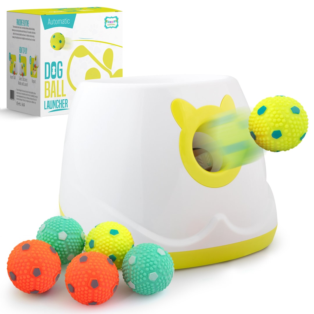 Automatic Dog Ball Launcher -fetch Machine, Ball Thrower for Dogs, for ...
