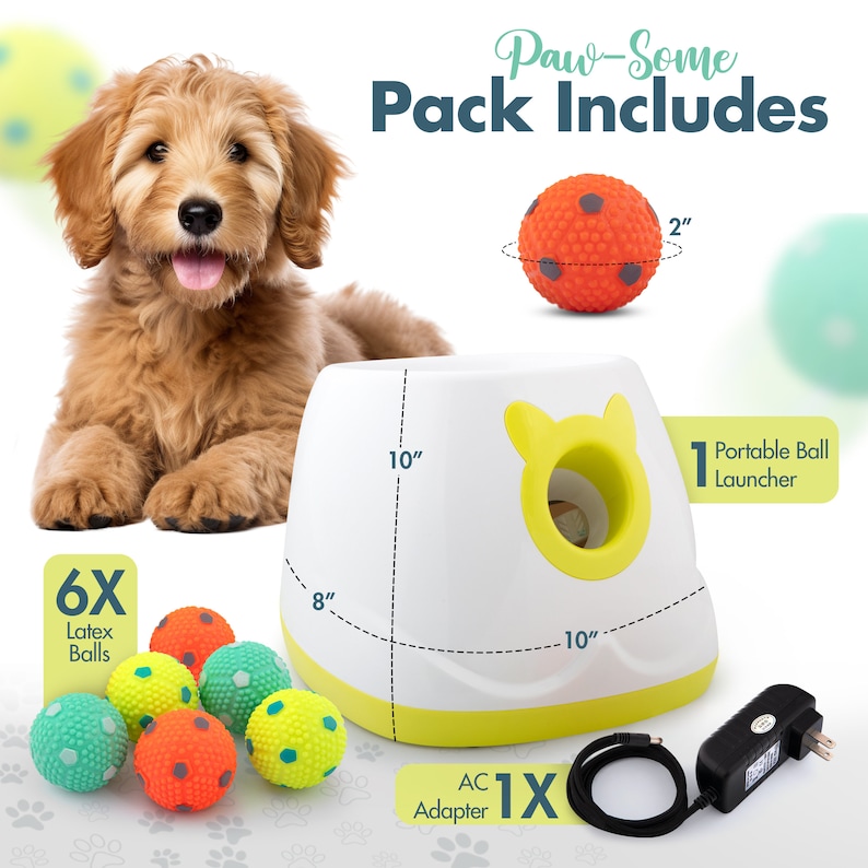 Automatic Dog Ball Launcher -fetch Machine, Ball Thrower for Dogs, for ...