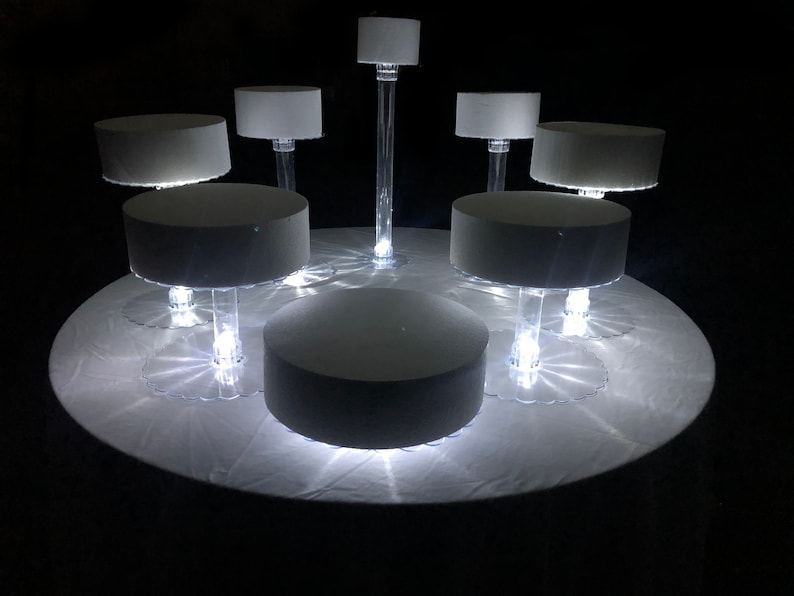 8 Tier Wedding Cake Stand With LED Lights - Etsy