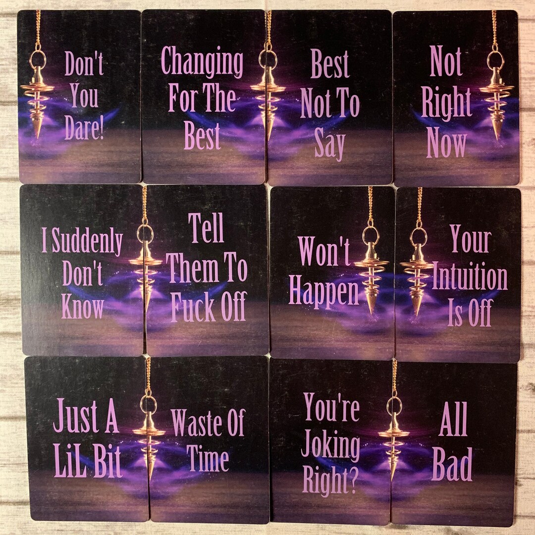 Pendulum Answers (72 Cards) Poker Size - Etsy
