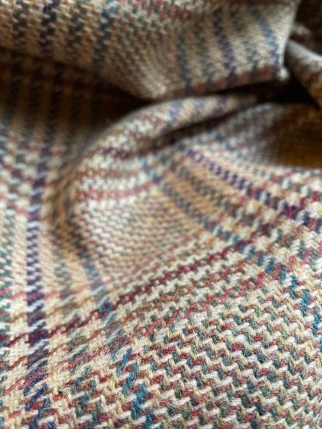 Pure Wool Tweed Fabric Remnants 154cm Wide X 145cm (three Available) - Etsy