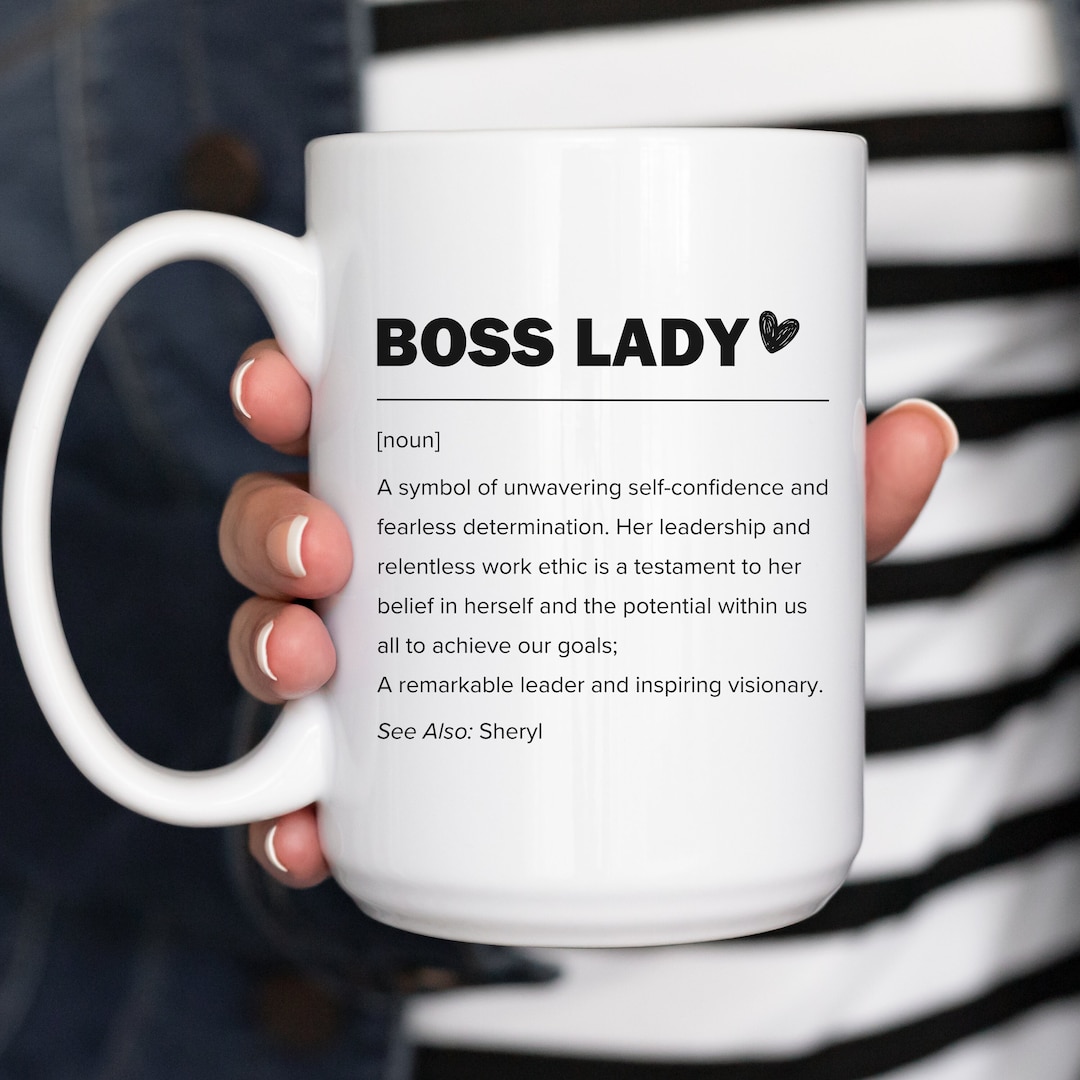 Boss Lady Mug Gift, Personalized Boss Gift, Boss Day Gift for Women ...