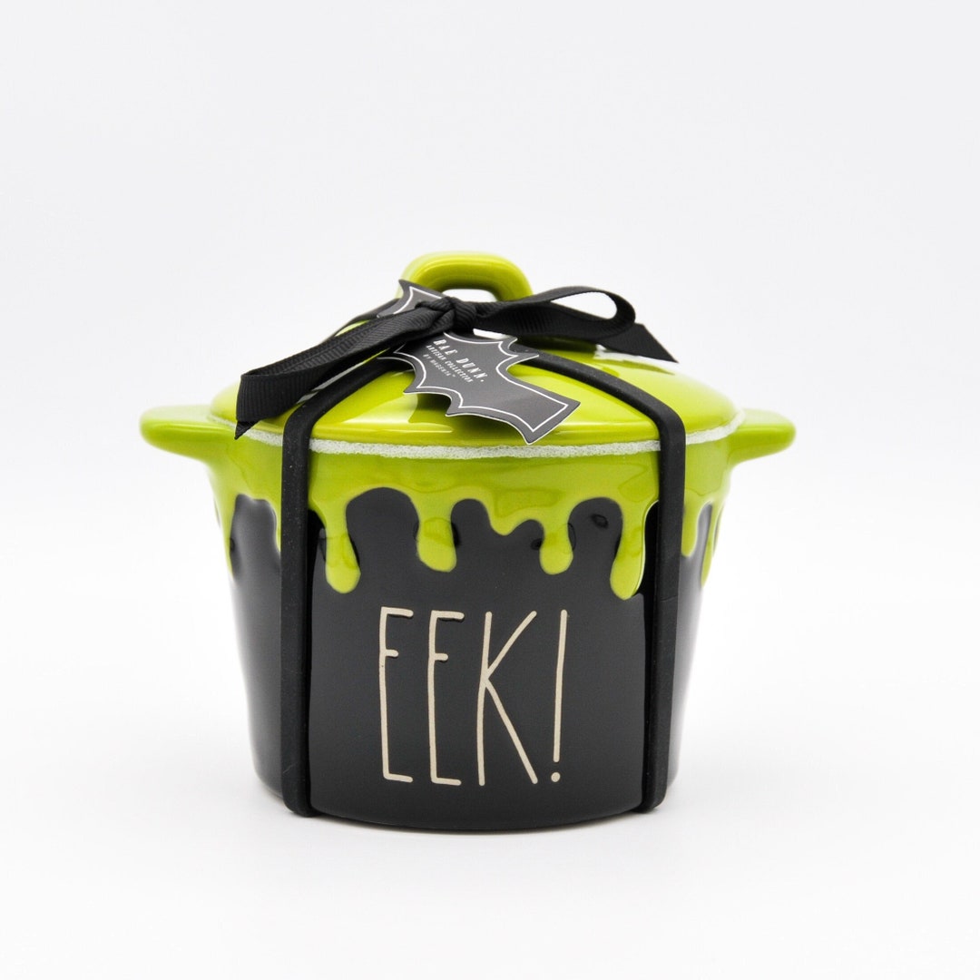 Rae Dunn Halloween EEK Cauldron Baking Dish Halloween Dripping Slime ...