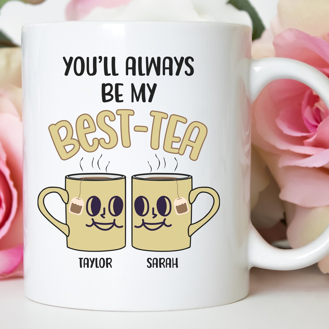 Personalized Bestie Mug, Custom Best Friend Mug, Bestie Ceramic Cup ...