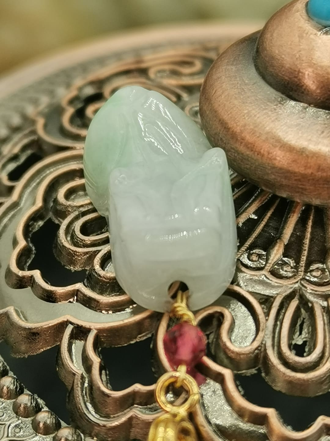 Burma Jadeite Pixiu Lucky Charm | Easy to Attach on Necklace, Bracelet ...