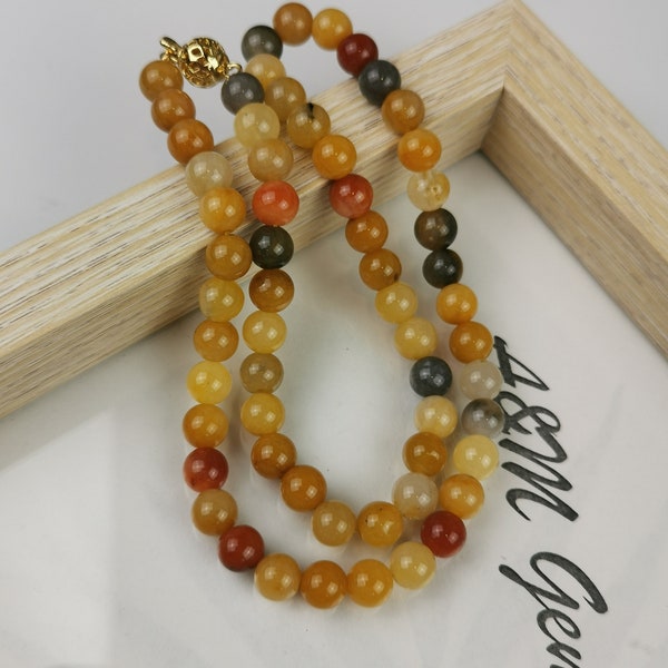 Brown Jade Necklace - Etsy