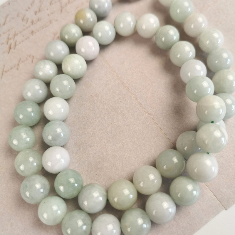 Jade Bead Necklace - Etsy