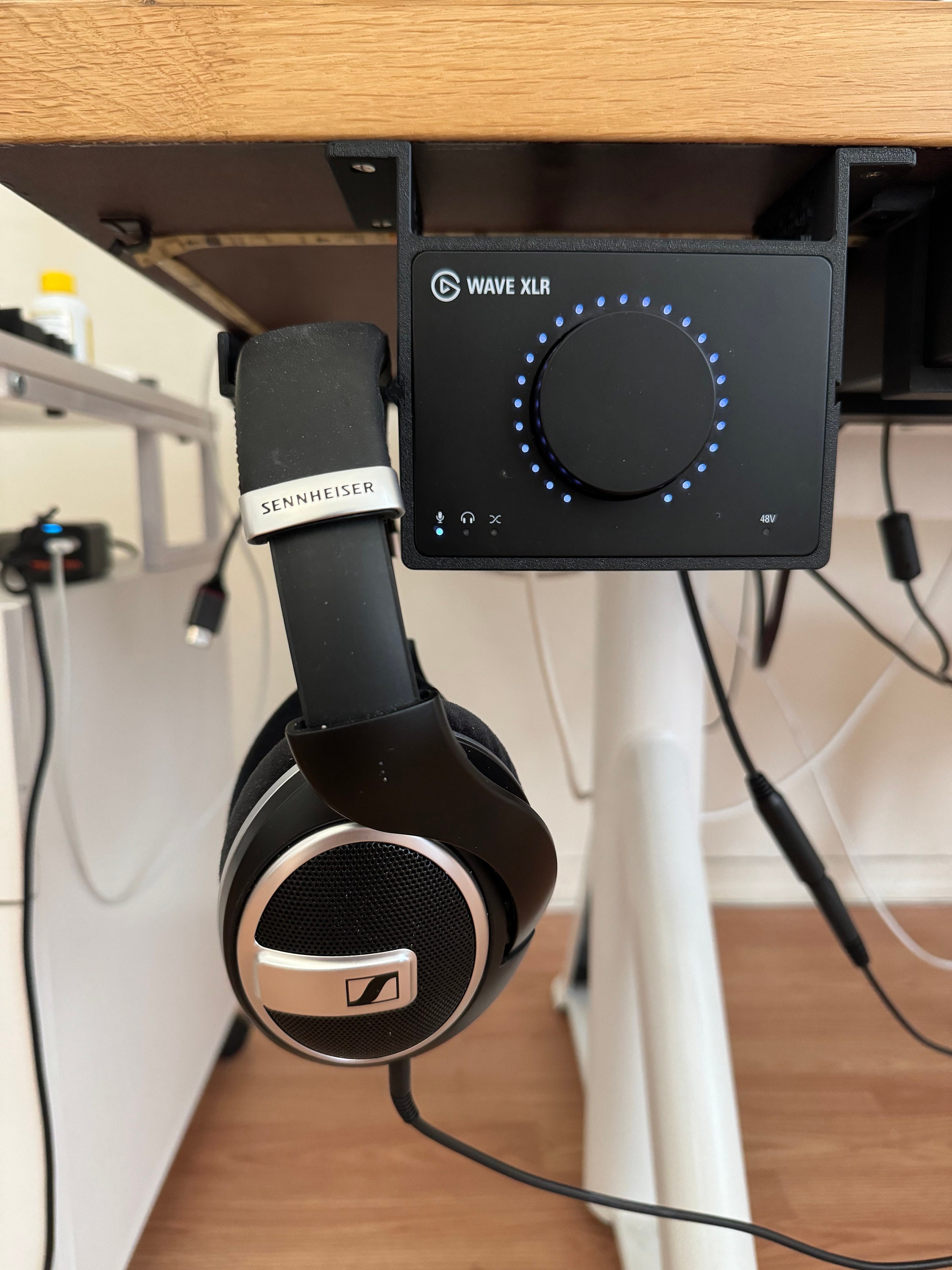 Flush Underdesk Mount Bracket for Elgato Wave XLR + Removeable ...