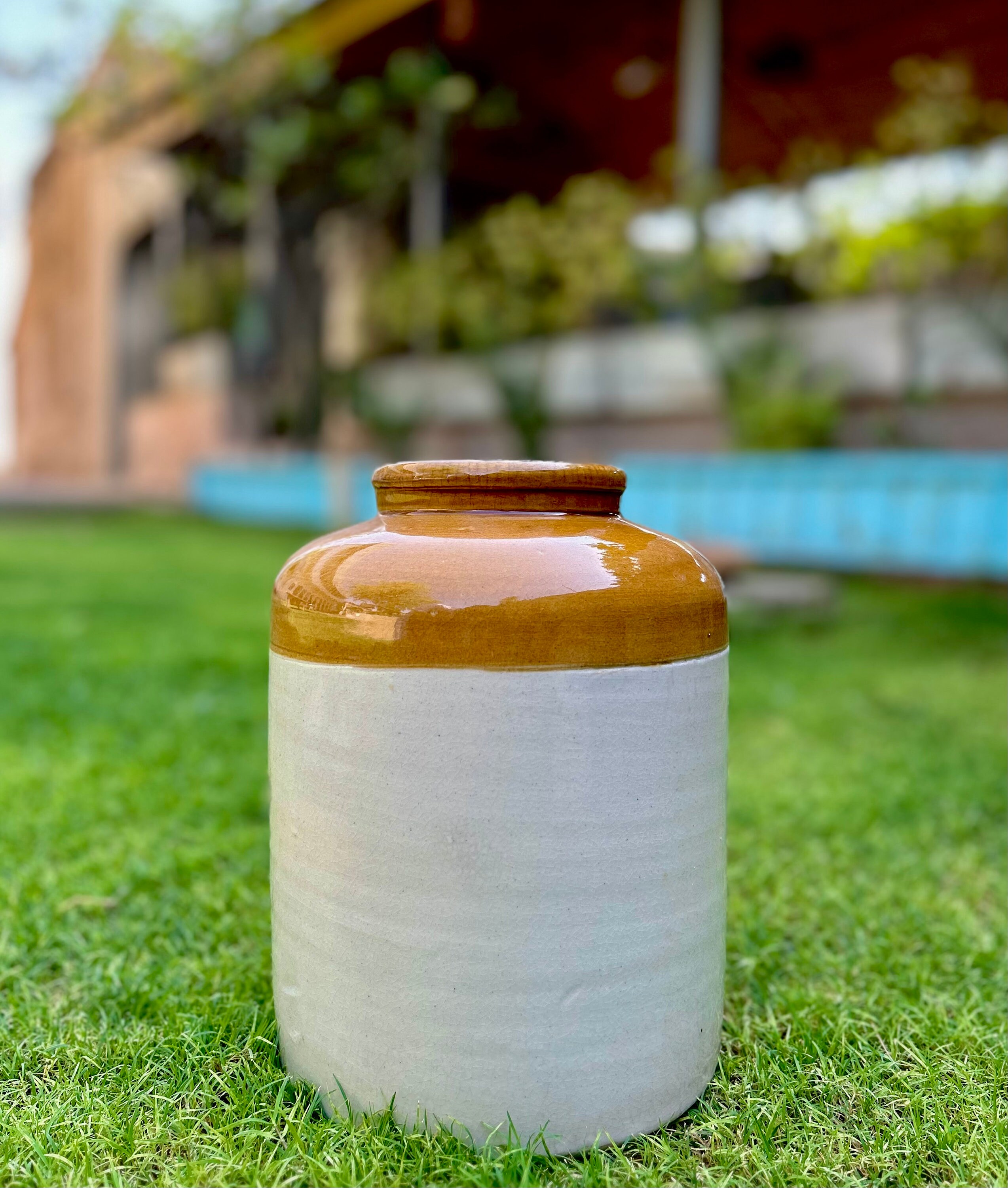 Ceramic Handmade Indian Pickle Jar, Handmade Pottery Containers ...