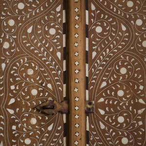 Bone Inlay Window Frame: Floral Boho Wall Decor - Indian Jharokha - Etsy