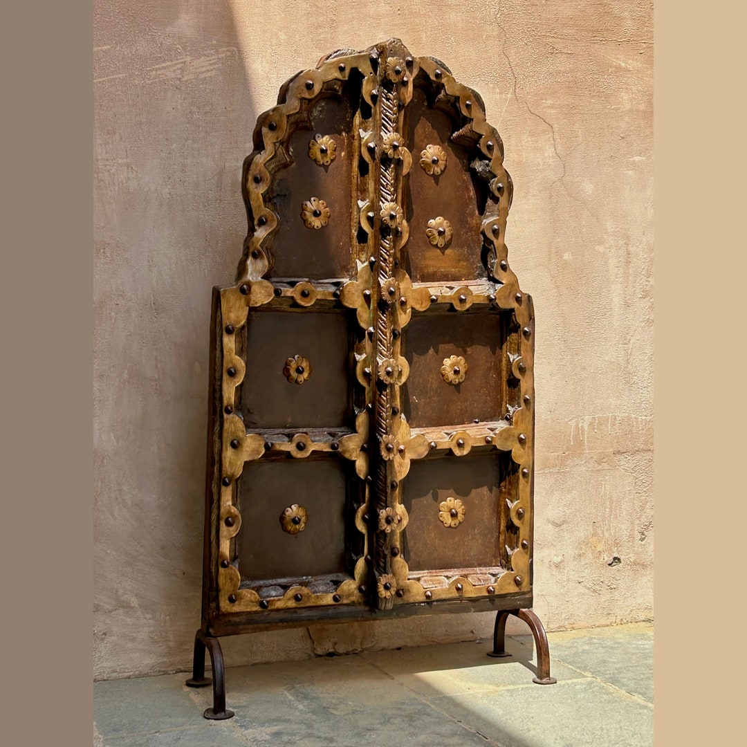 Handcrafted Antique Wooden Window With Stand, Vintage Home Decor ...