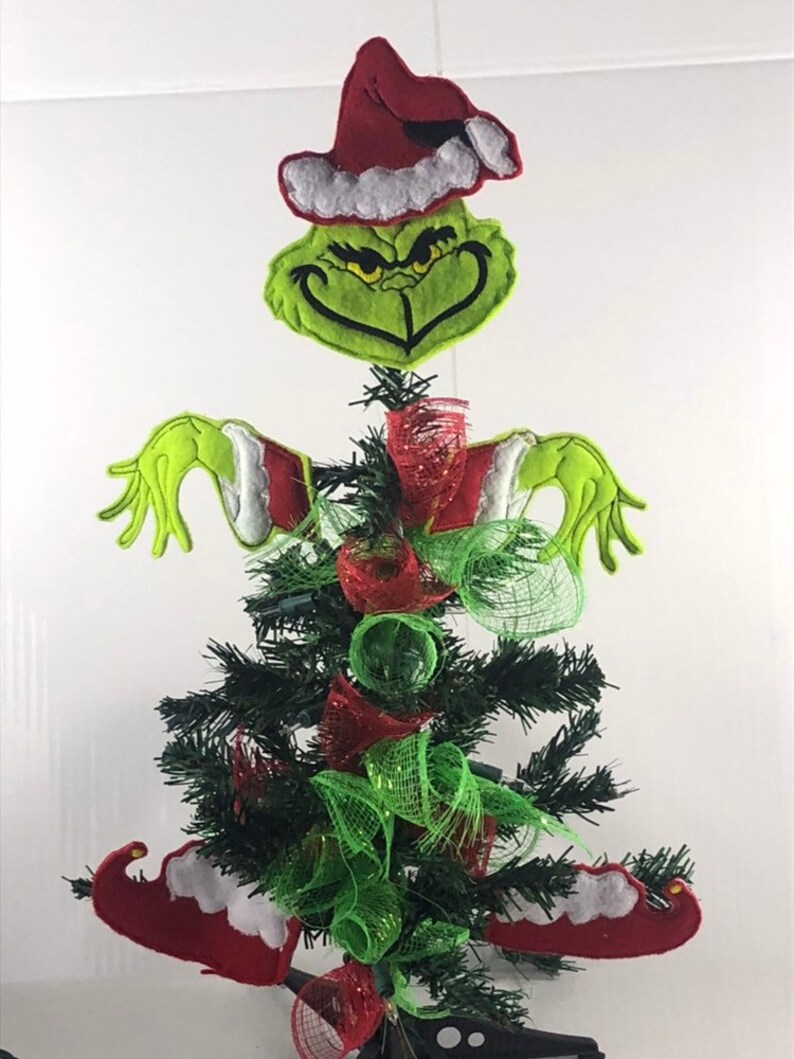 Grinch Felt 18 Table top Character Christmas Tree | Etsy
