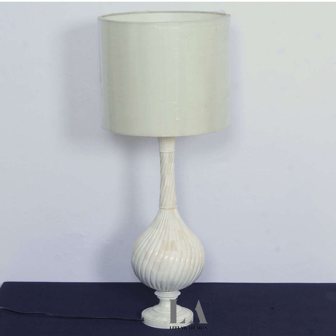 Home Décor Bone Inlay lamp / Carving Design Lamp Base / Living - Etsy.de