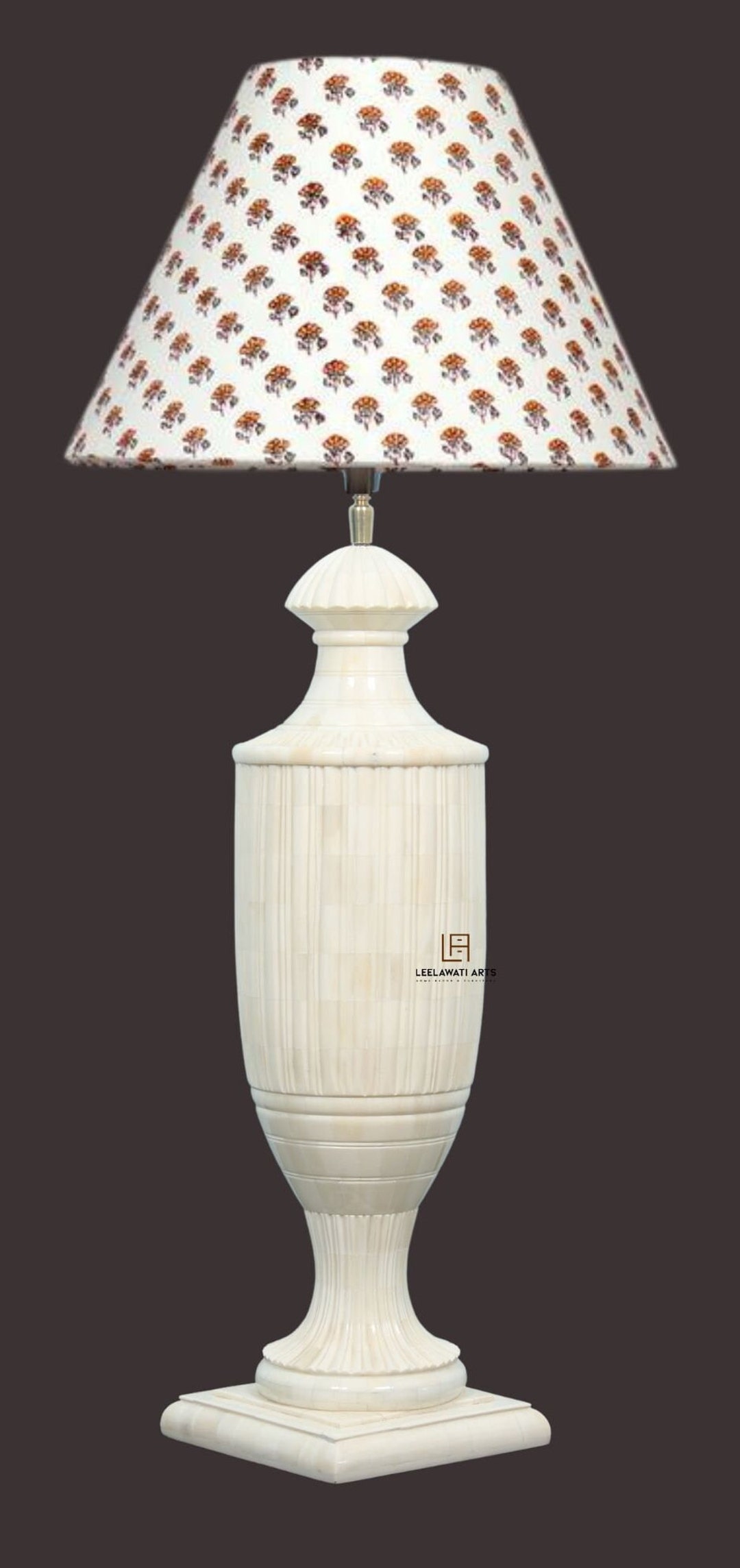 Table Lamp Home Decorative Bone Inlay Carving Design Lamp | Night Stand ...