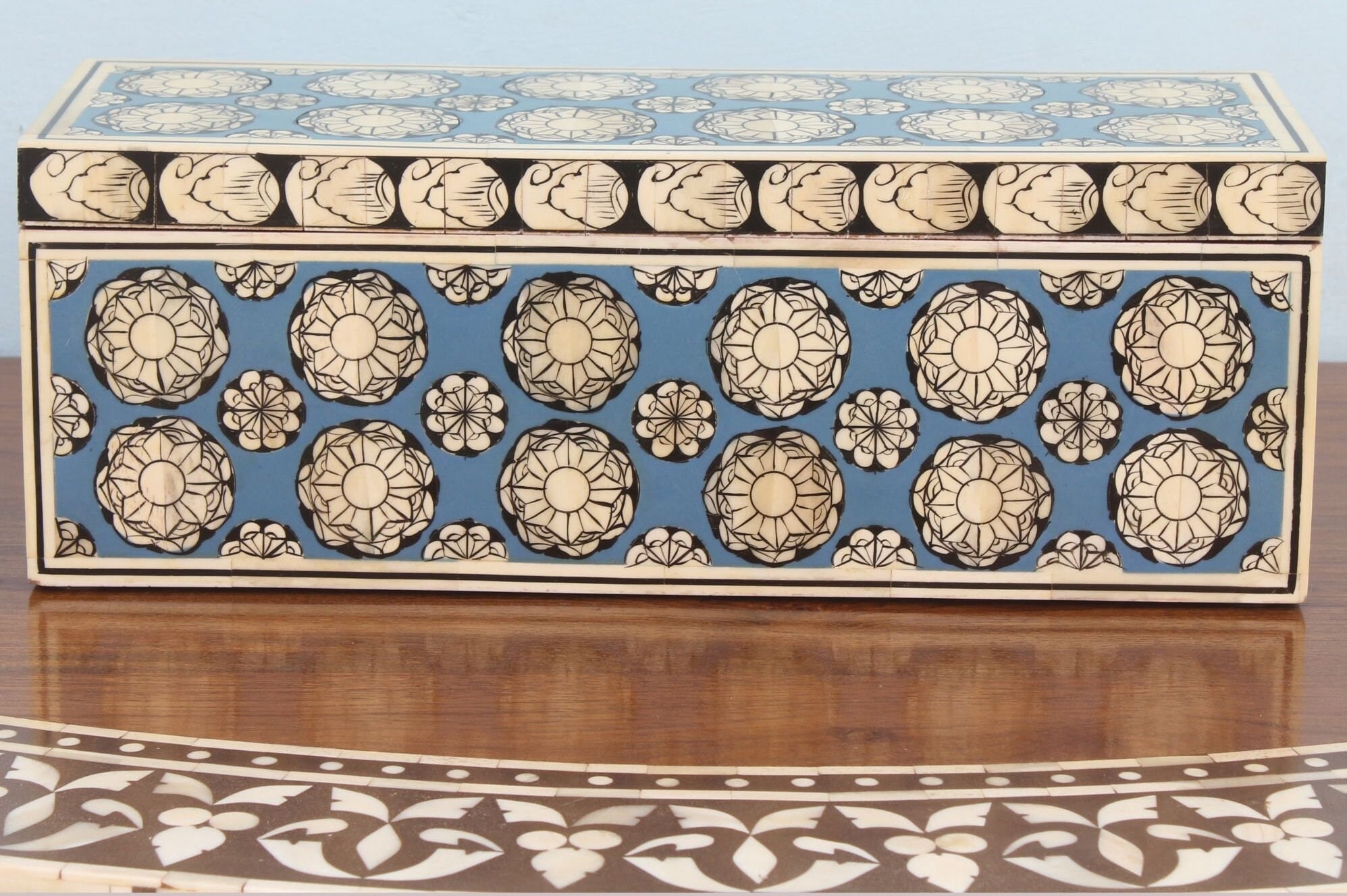 Home Decorative Bone Inlay Hand Painted Unique Floral Design Jewelry ...