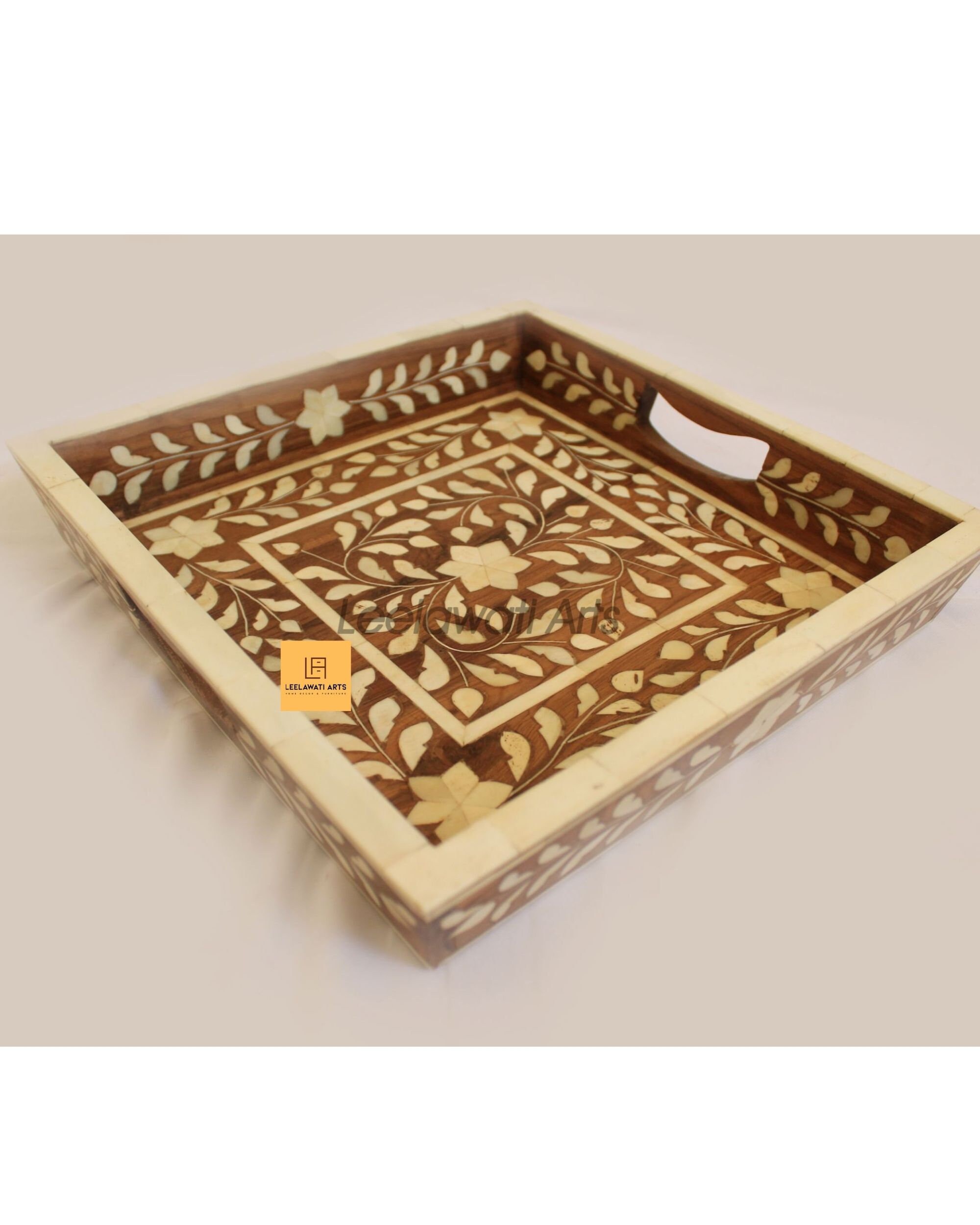 Home Décor Indian Inlay Furniture Tray / Smart Modern Tray - Etsy