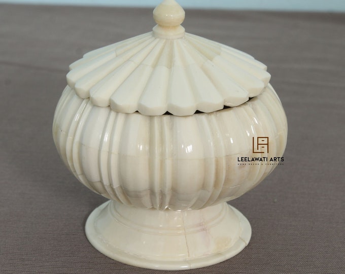 Handmade Bone Inlay Sun Burst Pattern Round Table Top for Home and ...