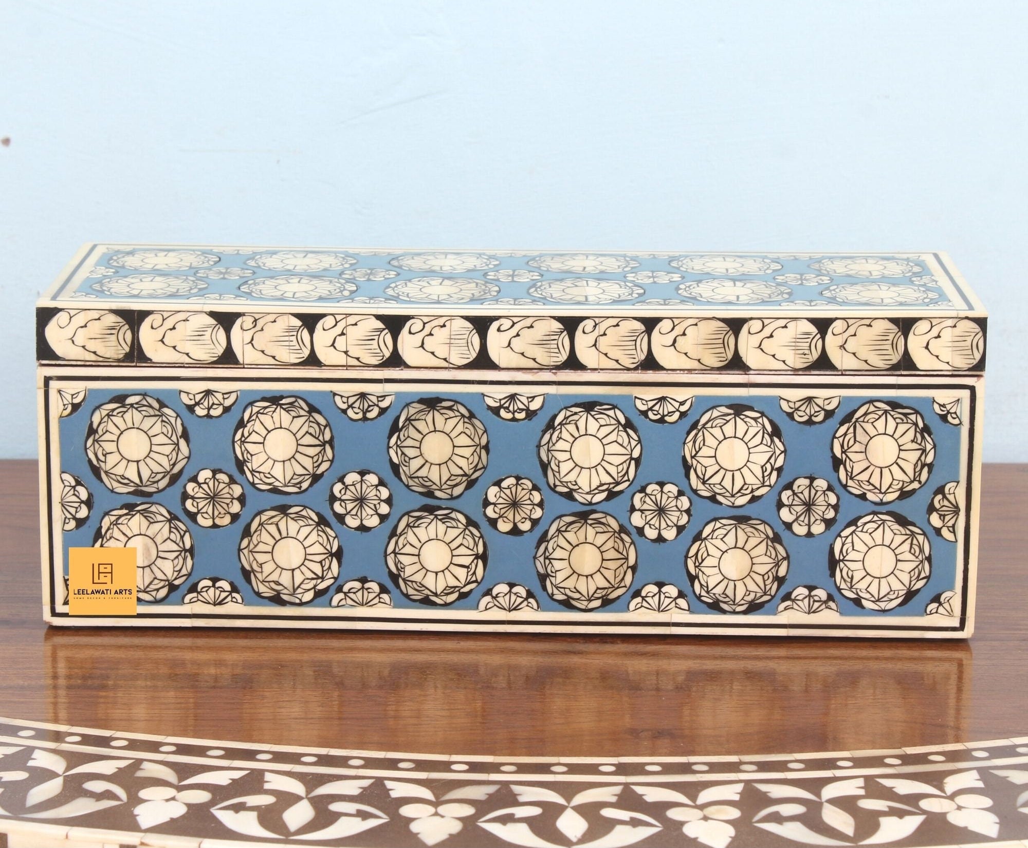 Home Decorative Bone Inlay Hand Painted Unique Floral Design - Etsy