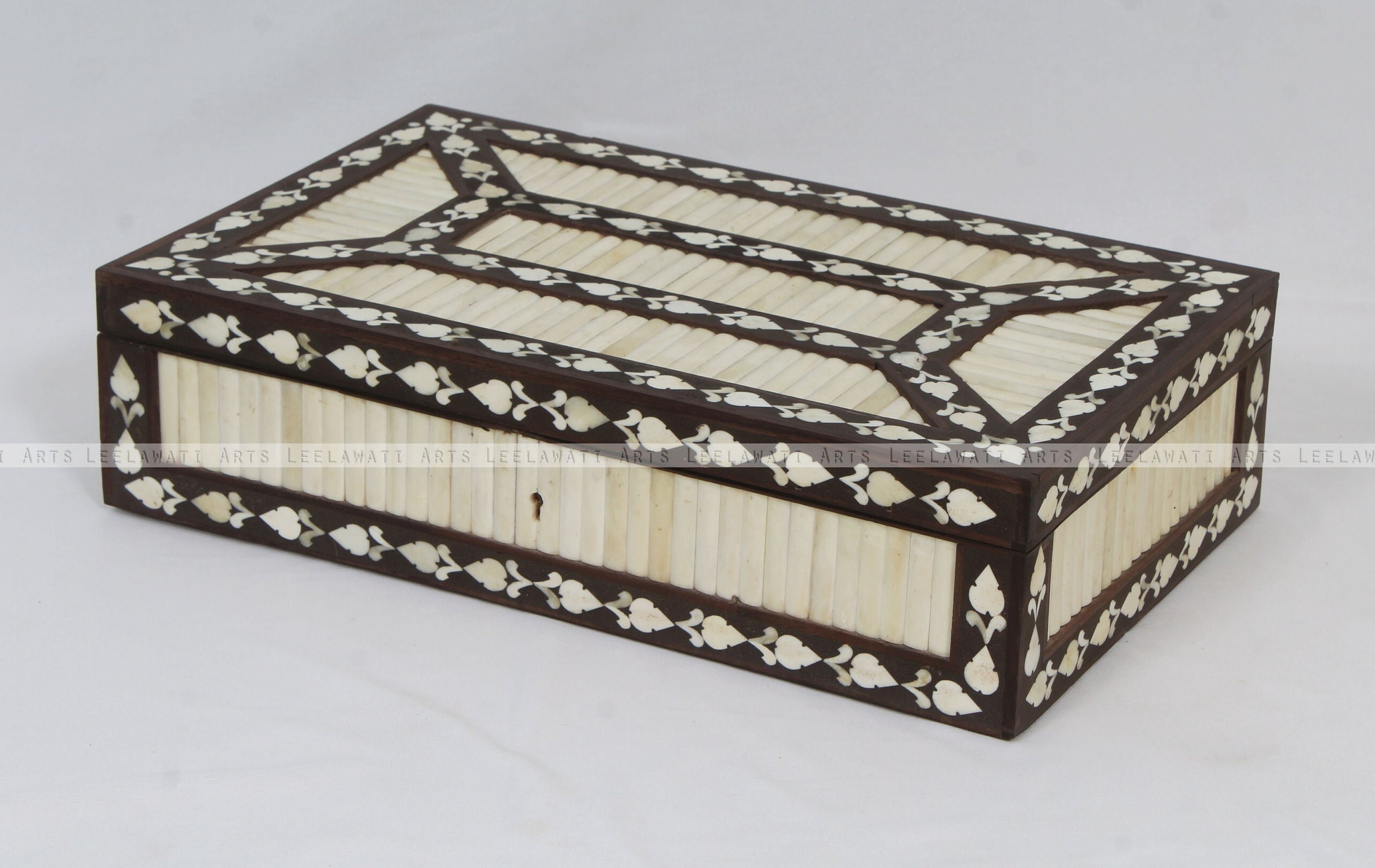 Home Décor Indian Art Royal Look Wood Inlay Decorative Jewelry Box - Etsy