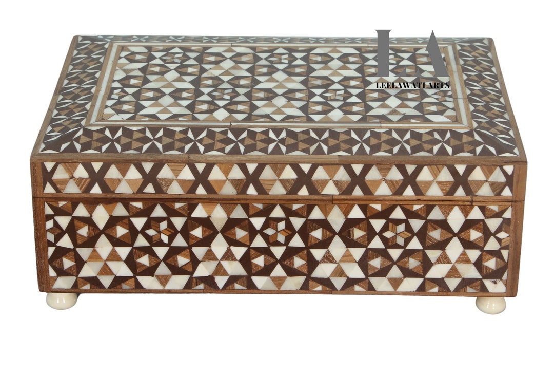Bone Inlay Box Design Box / Handicrafts Unique Vintage Gifts Box/smart ...