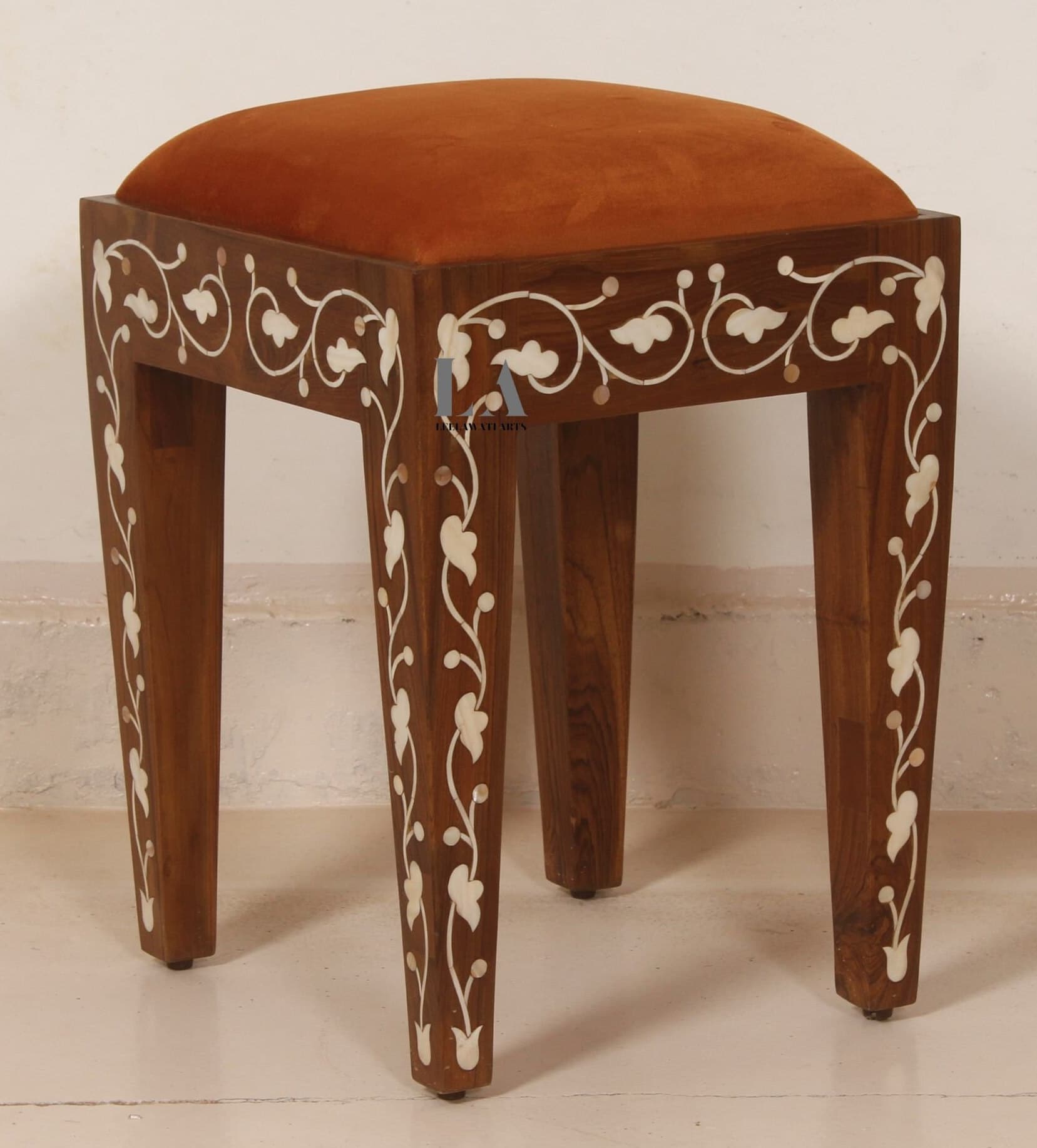 Leelawati Arts : Mother of Pearl Chair Stool Home Living Room Décor ...