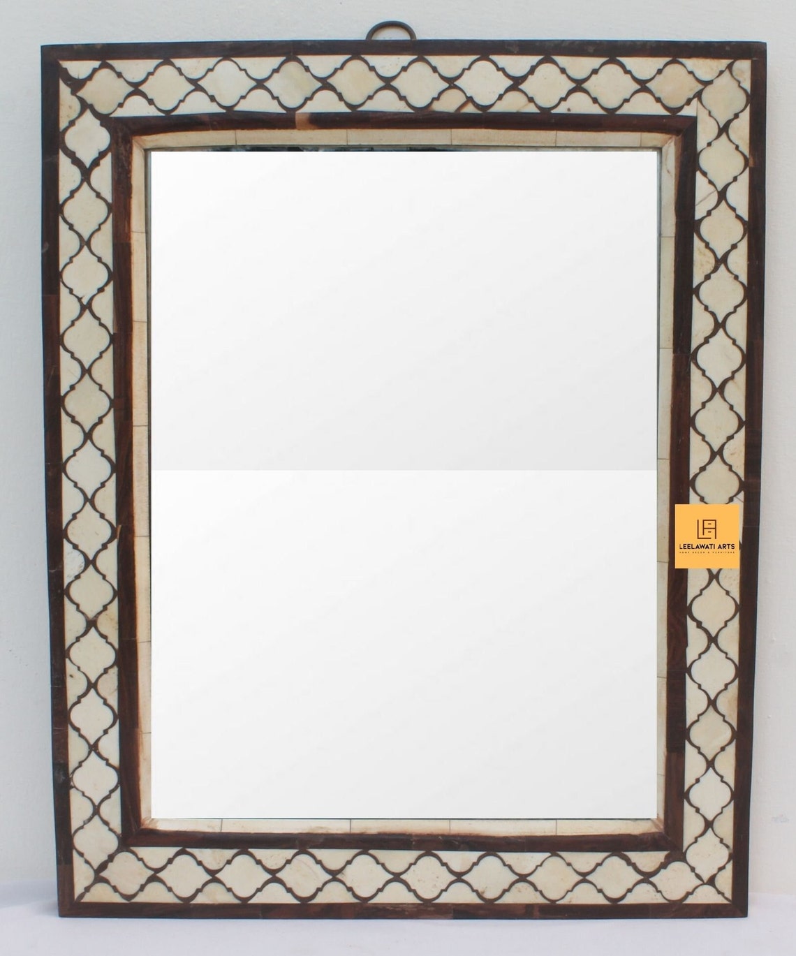 Wood Inlay Mirror Frame Handmade Wall Decor - Etsy