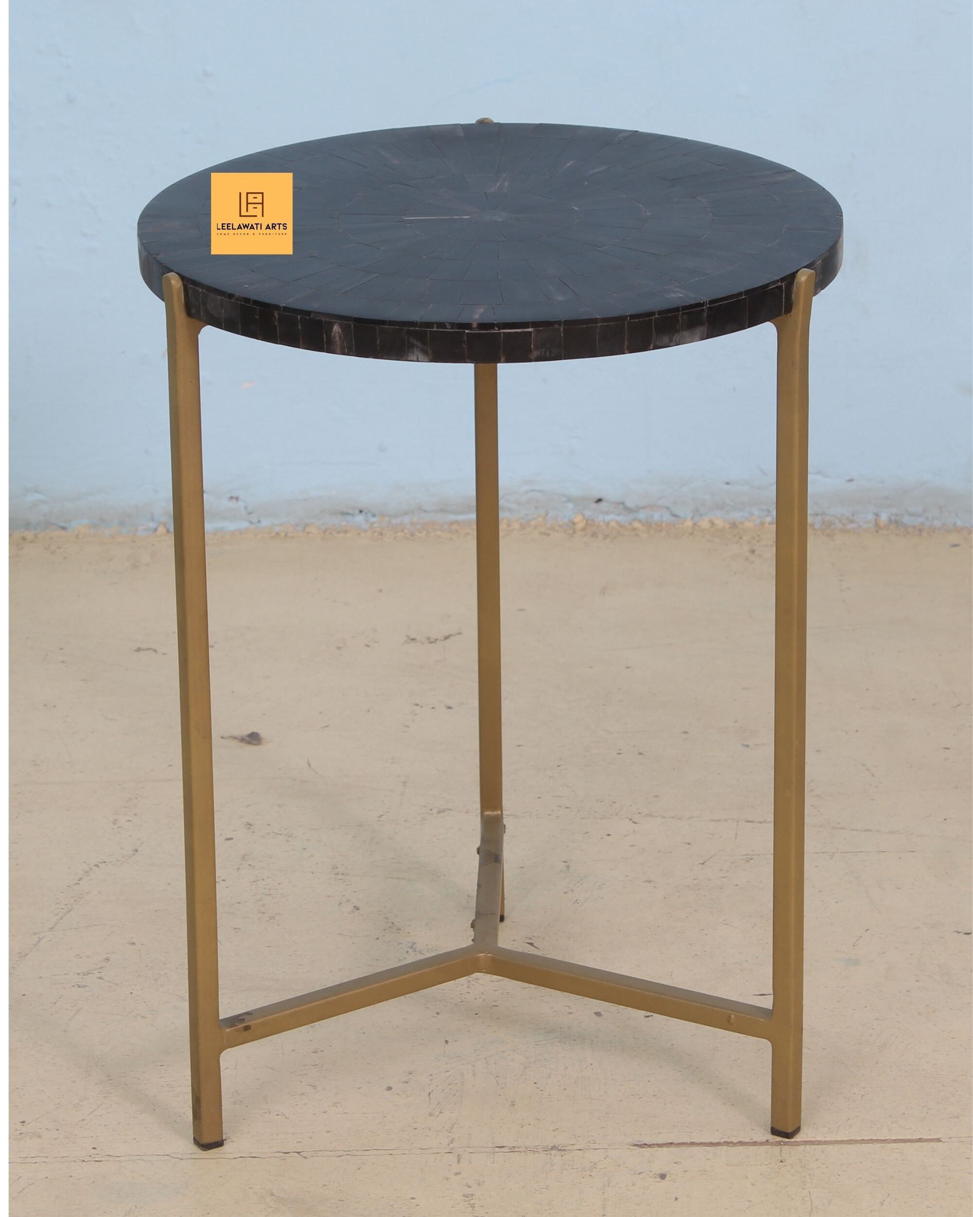 Beautiful Black Horn Iron Leg Stool / Luxury Modern Stool / Handicrafts ...