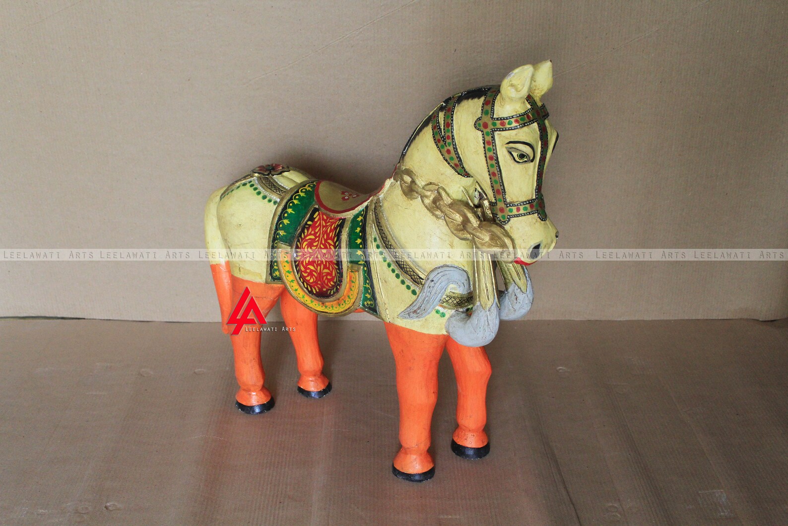 Home Decoration Wood Hand Painted of Decorative Horses Pair - Etsy